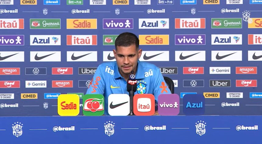 Bruno Guimarães exige respeito ao Brasil: "Só a gente tem 5 estrelas"